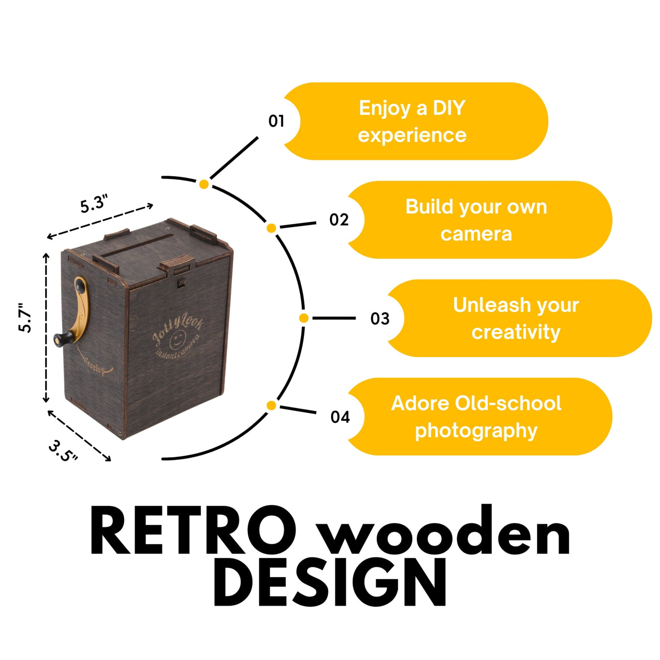 DIY Pinhole SQUARE Instant Film Camera Kit for Self Assembly – Jollylook