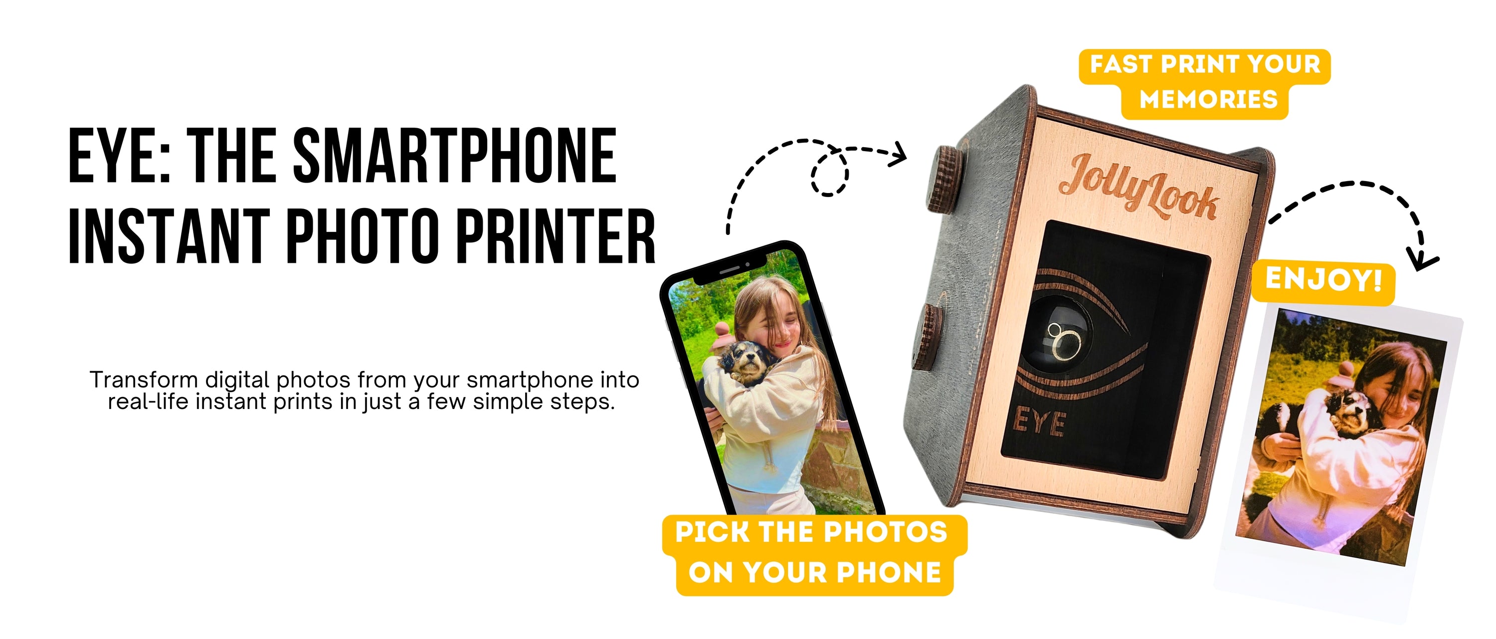 Instant Film Camera, Printer & Frames - Vintage style gift | Jollylook