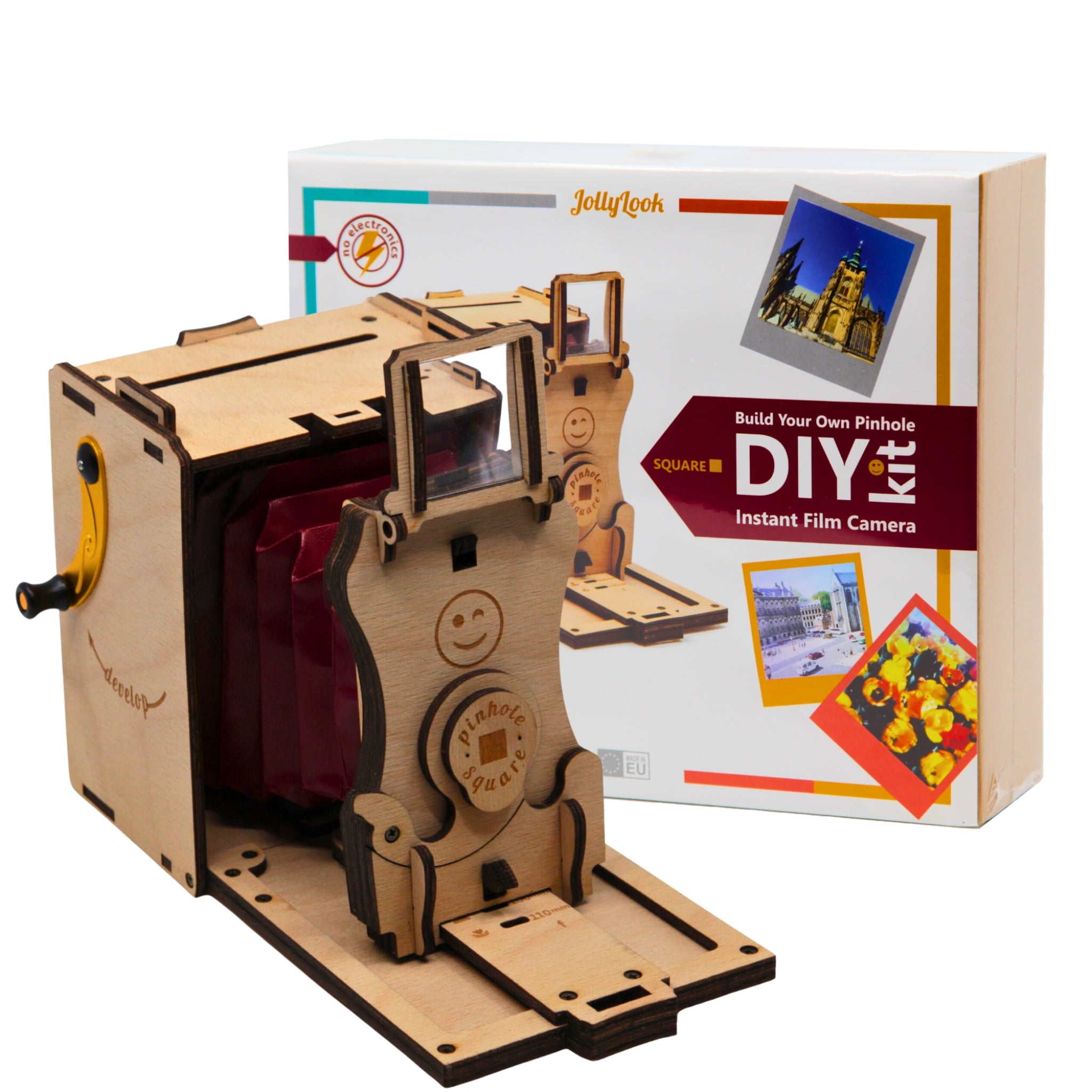Jollylook DIY Wooden 3D Puzzles and Kit | Pinhole Instant Film Cameras