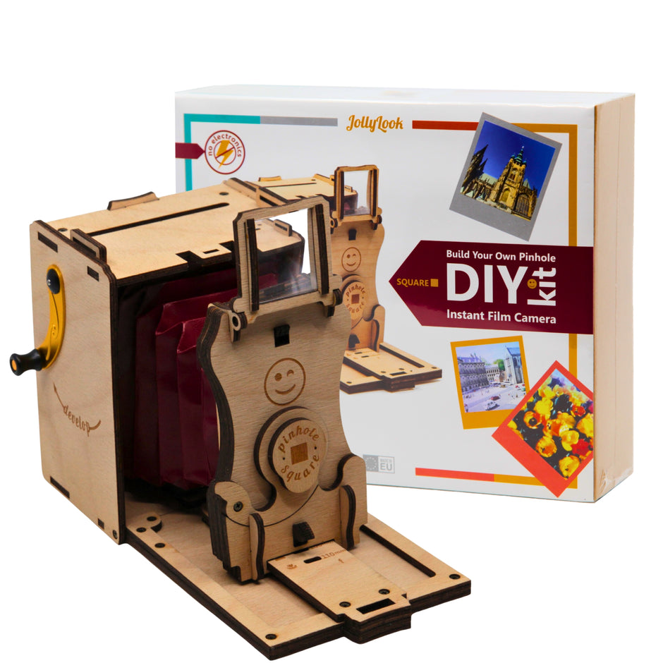 Jollylook DIY Wooden 3D Puzzles and Kit | Pinhole Instant Film Cameras